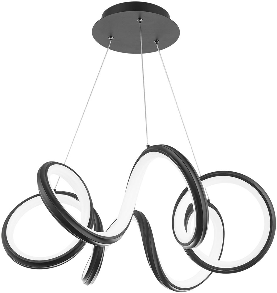 dweLED by WAC PD-71226-BK Mamba Modern Black LED Drop Lighting - DWE-PD ...