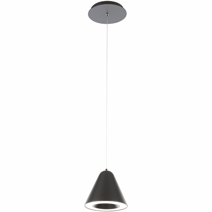 dweLED by WAC PD-72006-BK Kone Contemporary Black LED Mini Drop Ceiling ...