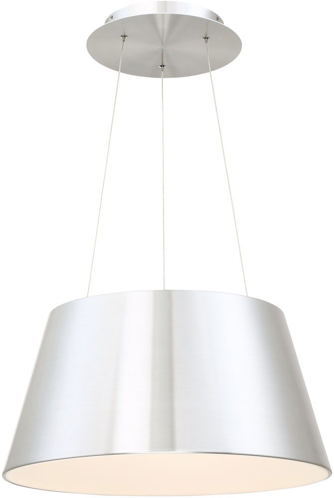 dweLED by WAC PD-72724-AL Vida Modern Brushed Aluminum LED 23.5" Drop ...