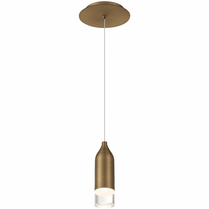 dweLED by WAC PD-76908-AB Action Contemporary Aged Brass LED Mini ...
