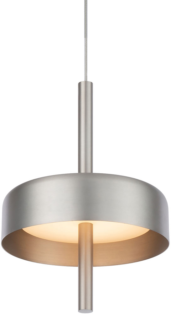 dweLED by WAC PD-89210-BN Pierce Modern Brushed Nickel LED Mini Hanging ...