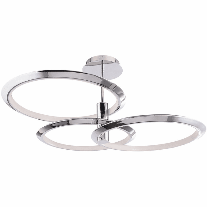 dweLED by WAC PD-94940-CH Solaris Contemporary Chrome LED Hanging Light ...