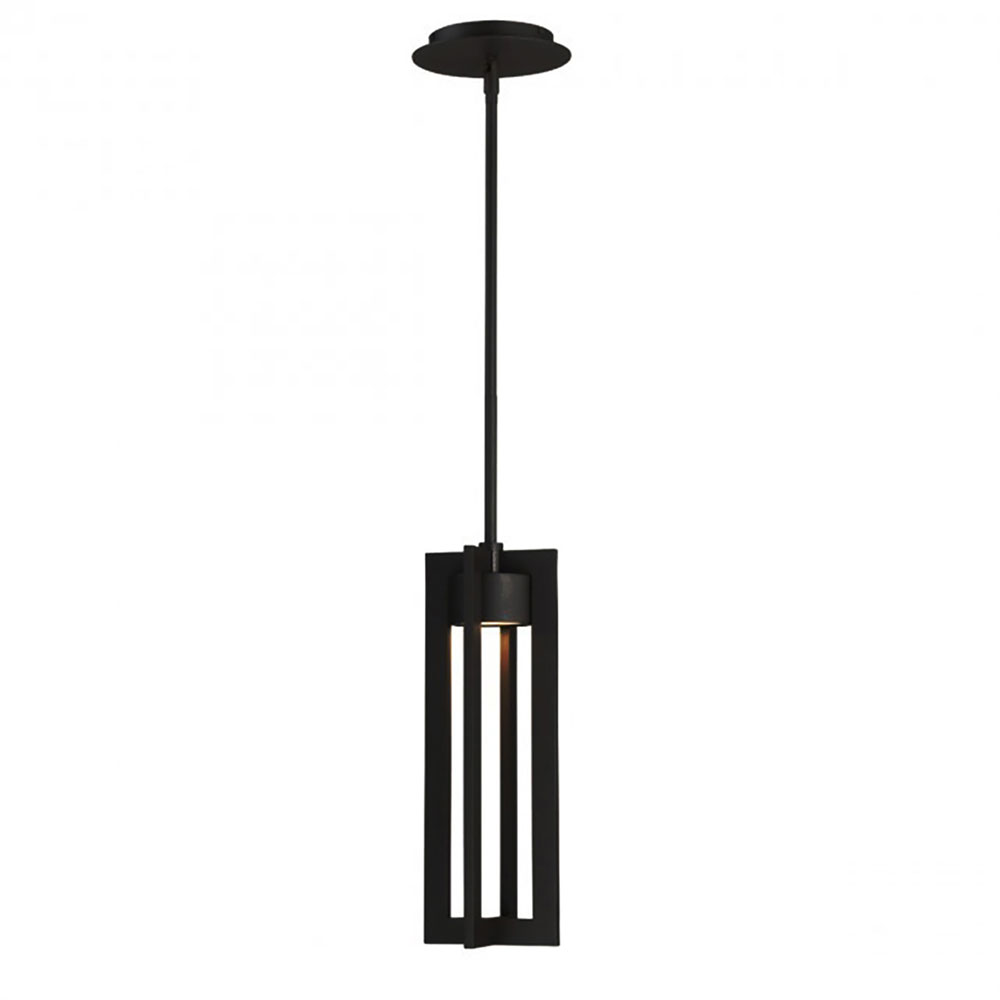dweLED by WAC PD-W48616-BK Chamber Contemporary Black LED Exterior ...