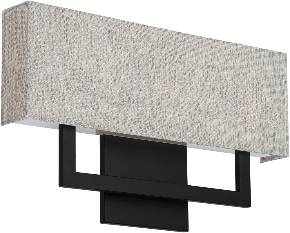 dweLED by WAC WS-13122-BK Manhattan Contemporary Black LED 22" Wall Mounted Lamp - DWE-WS-13122-BK