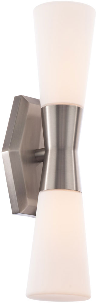 dweLED by WAC WS-30018-BN Locke Contemporary Brushed Nickel LED Wall Lighting Sconce - DWE-WS ...