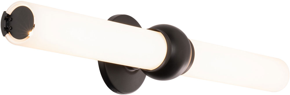 dweLED by WAC WS-35027-BK Juliet Contemporary Black LED 27" Bathroom Lighting Sconce - DWE-WS ...