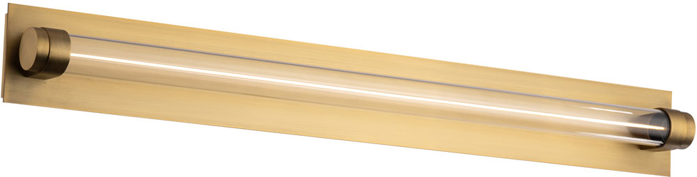 dweLED by WAC WS-51327-AB Jedi Modern Aged Brass LED 27" Bathroom Light ...