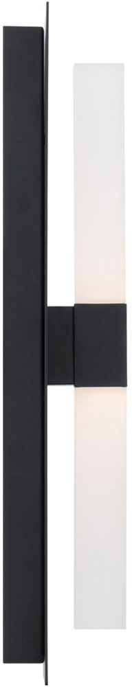 dweLED by WAC WS-61216-BK Camelot Contemporary Black LED Wall Lamp - DWE-WS-61216-BK