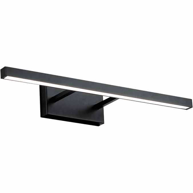 dweLED by WAC WS-73117-BK Parallax Contemporary Black LED 18" Bathroom Vanity Light - DWE-WS ...