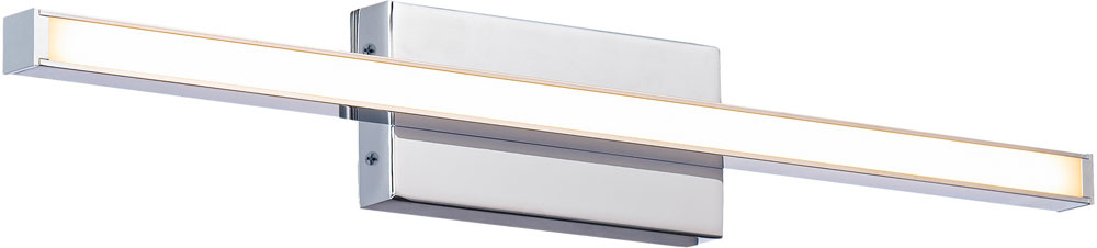 dweLED by WAC WS-73118-CH Parallax Contemporary Chrome LED 18" Bathroom Wall Sconce - DWE-WS ...