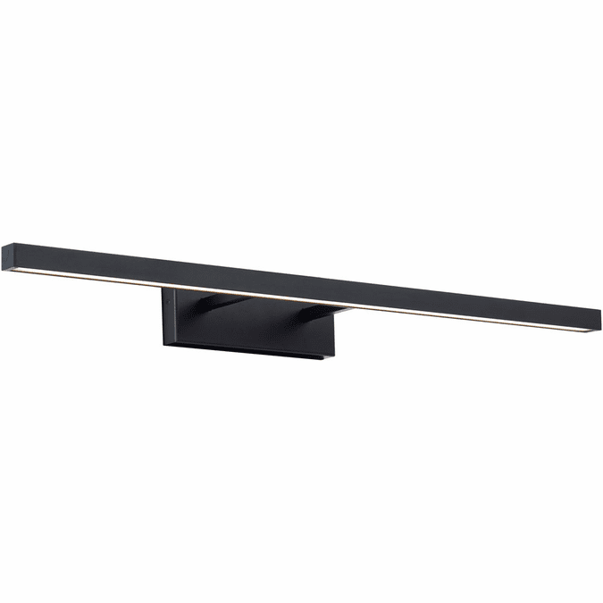 dweLED by WAC WS-73123-BK Parallax Modern Black LED 24" Bath Wall Sconce - DWE-WS-73123-BK_