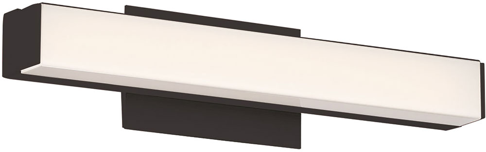 dweLED by WAC WS-77612-BK Brink Modern Black LED 12.5" Bathroom Wall Light Fixture - DWE-WS ...