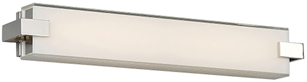 dweLED by WAC WS-79622-PN Bliss Modern Polished Nickel LED 22" Bathroom ...