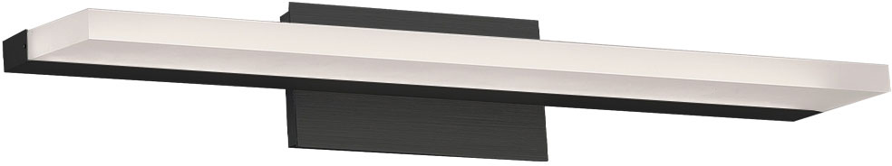 dweLED by WAC WS-85618-BK Level Modern Black LED 19" Bathroom Sconce Lighting - DWE-WS-85618-BK