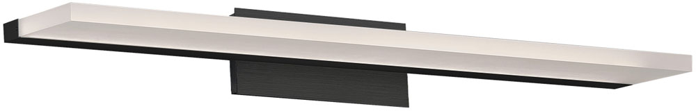 dweLED by WAC WS-85624-BK Level Modern Black LED 25" Bath Wall Sconce - DWE-WS-85624-BK