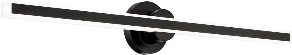 dweLED by WAC WS-99436-BK Bastone Contemporary Black LED 36" Bathroom Light - DWE-WS-99436-BK_