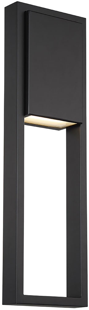 dweLED by WAC WS-W15924-BK Archetype Modern Black LED Outdoor Wall Light Sconce - DWE-WS-W15924-BK