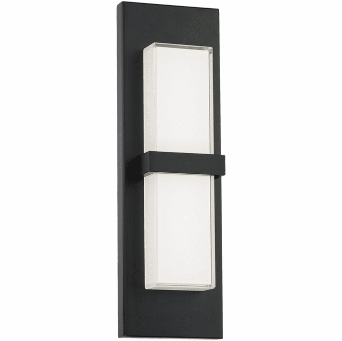 dweLED by WAC WS-W21116-BK Bandeau Contemporary Black LED Exterior Wall ...