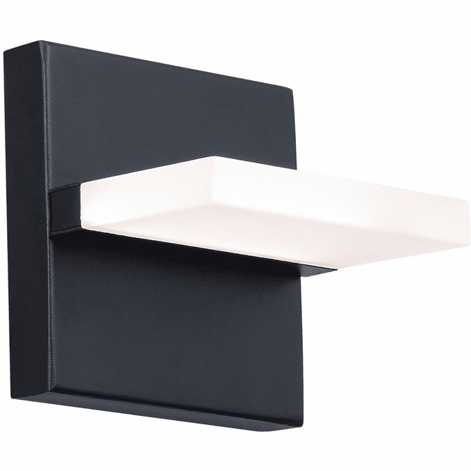 dweLED by WAC WS-W23105-BK Oslo Contemporary Black LED Outdoor Wall ...