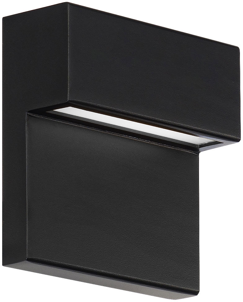 dweLED by WAC WS-W25106-BK Balance Contemporary Black LED Outdoor Wall ...