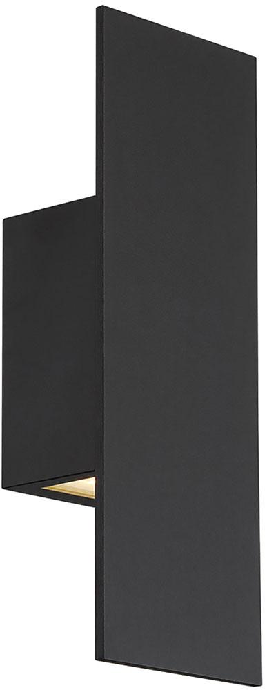 dweLED by WAC WS-W54614-BK Icon Modern Black LED Outdoor Wall Sconce Lighting - DWE-WS-W54614-BK