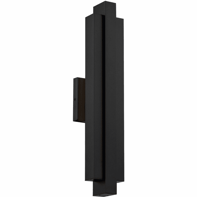 dweLED by WAC WS-W57422-BK Arrow Modern Black LED Outdoor Wall Sconce Lighting - DWE-WS-W57422-BK_