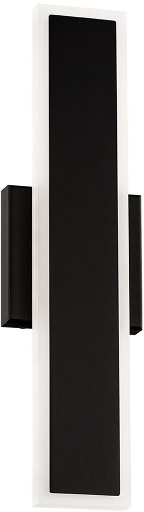 dweLED by WAC WS-W99418-BK Bastone Contemporary Black LED Exterior Wall Lighting - DWE-WS-W99418-BK_