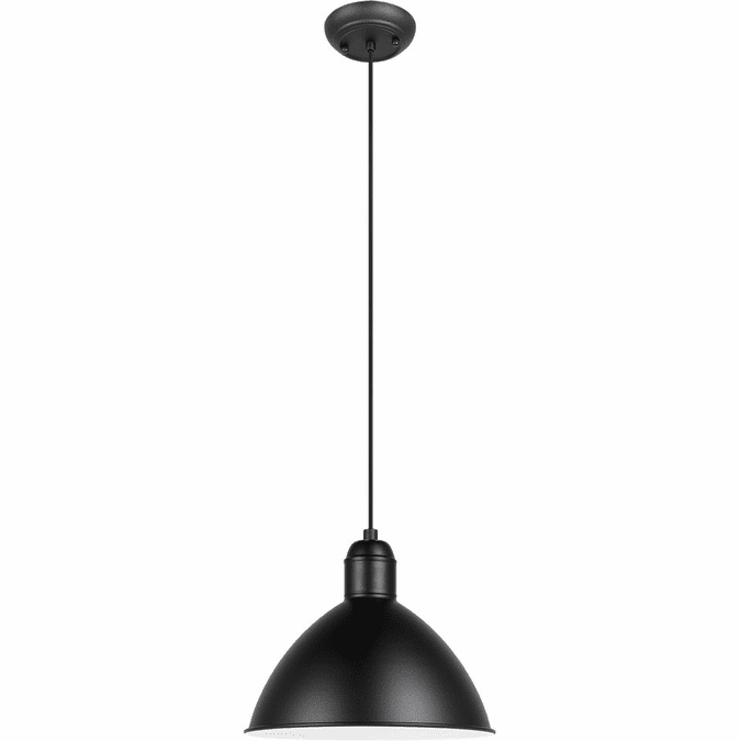 EGLO 206059A Priddy Modern Black Dome Drop Lighting Fixture - EGL-206059A