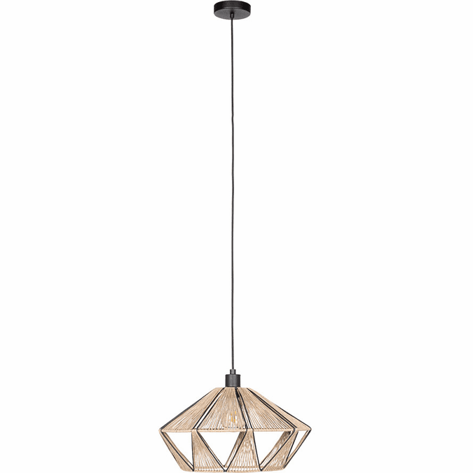EGLO 206108A Adwickle Contemporary Black Round Geometric Hanging Light ...