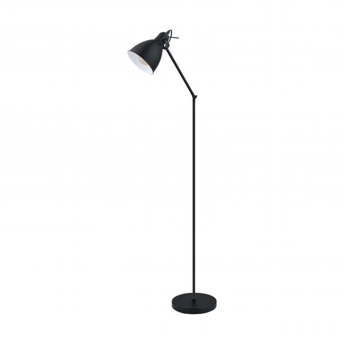 EGLO 49471A Priddy Black and White Light Floor Lamp - EGL-49471A