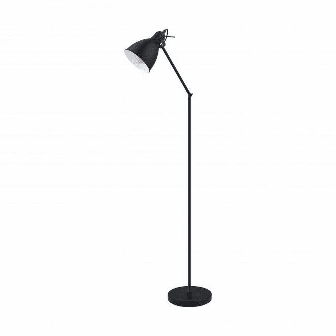 EGLO 49471A Priddy Black and White Light Floor Lamp - EGL-49471A