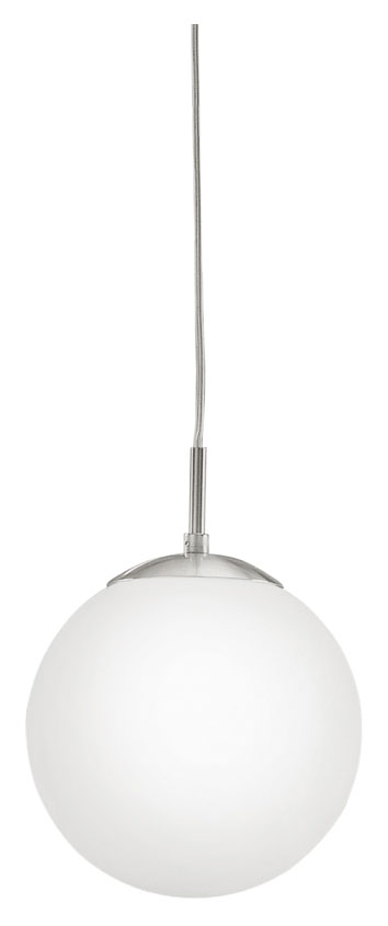 EGLO 85261A Rondo 7 Inch Diameter Matte Nickel Finish Glass Ball ...