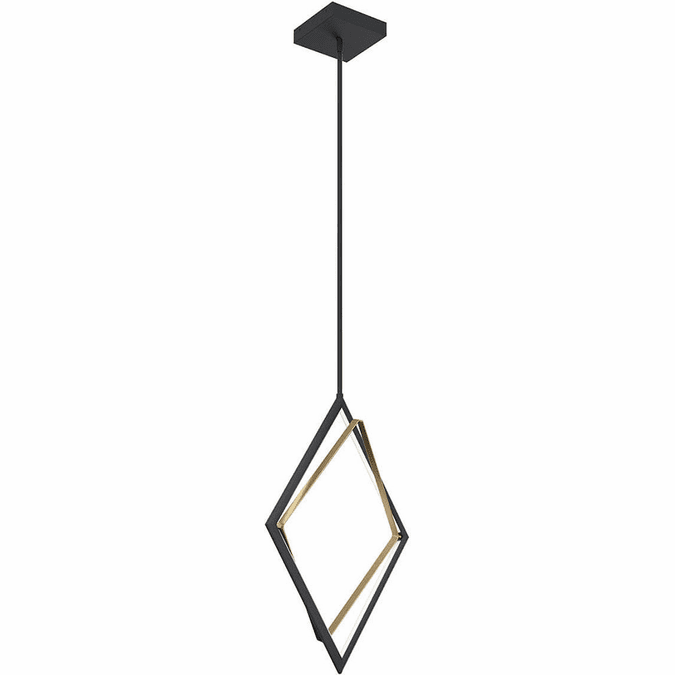 Elan Lighting 84310MBK Darski Modern Matte Black LED Hanging Light ...