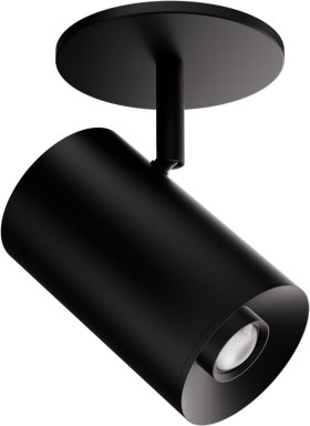 Elco E36MB-FC Koto Sylo Modern Black LED 3 Inch Focus Module Track ...