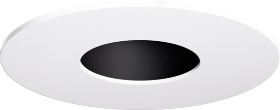 Elco EKCL2827B Pex Contemporary Black w/ White Trim 2 Inch Canless ...