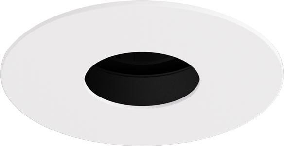 Elco EKCL3627B Pex Contemporary Black w/ White Trim 3 Inch Canless ...