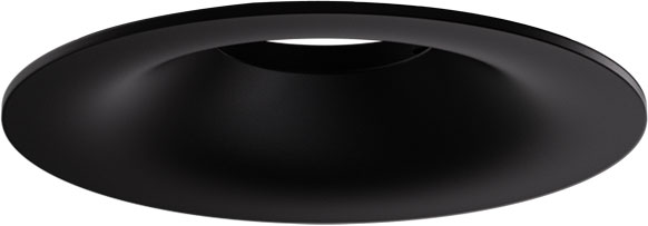 Elco EKCL3672B Pex Modern Black 3 Inch Canless Round Curved Reflector ...