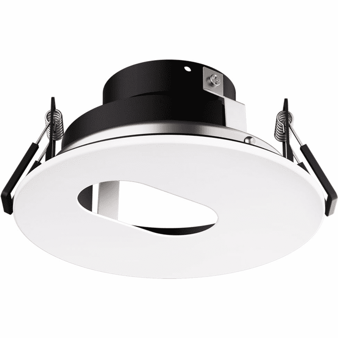Elco EKCL4130W Pex Modern White 4 Inch Canless Slot Aperture Recessed ...