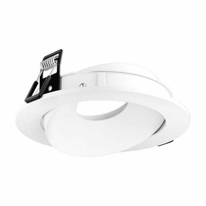 Elco EKCL4179W Pex Modern White 4 Inch Canless Round Directional Gimbal ...