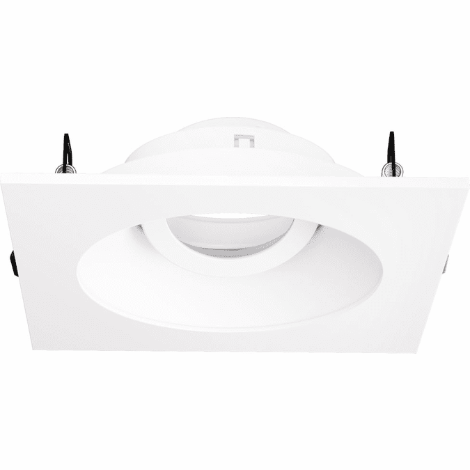 Elco EKCL4229W Pex Modern White 4 Inch Canless Square Adjustable Gimbal ...