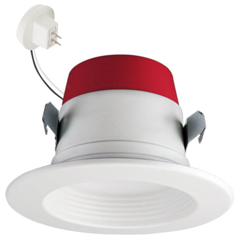 Elco EL140W 4 Inch Inserts Modern White LED 4? Bi-Pin Baffle Down ...