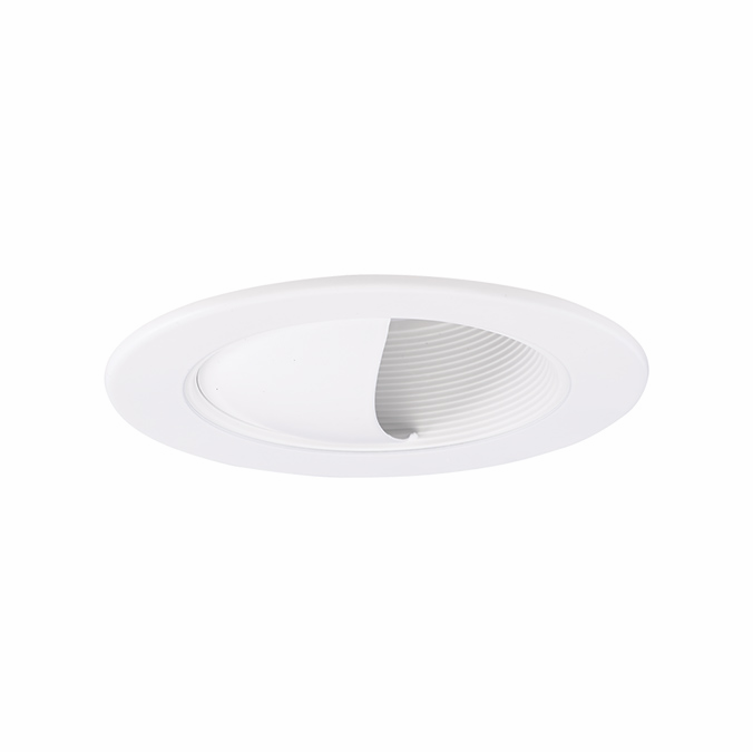 Elco EL1495W Modern White 4" Recessed Lighting Baffle Wall Wash ...
