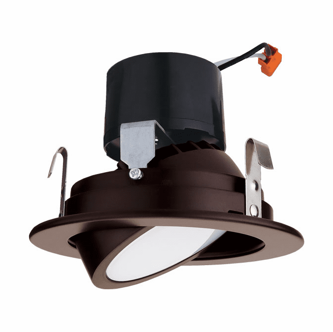 Elco EL416CT5BZ Modern Bronze 4 Inch Adjustable Gimbal Recessed LED ...
