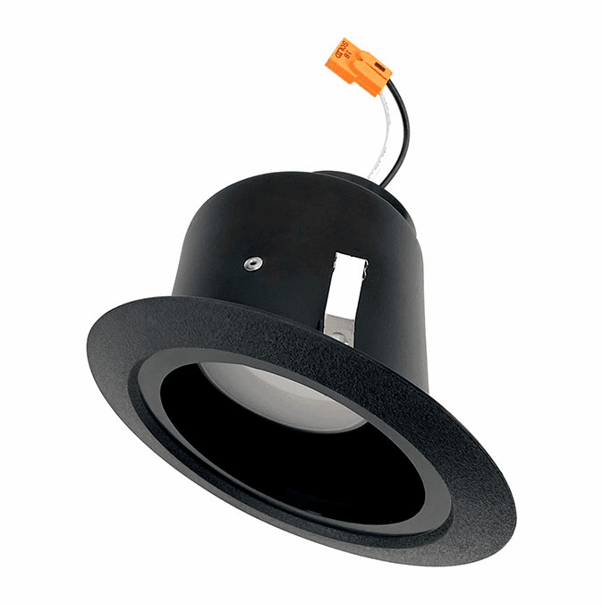 Elco EL425CT5BB Modern Black 12W 4 Inch Sloped Ceiling Reflector LED ...