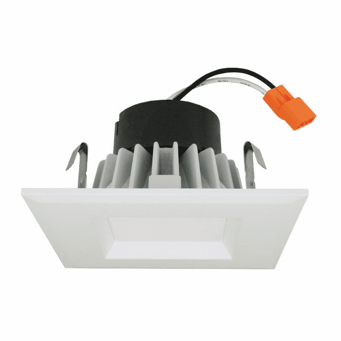 Elco EL442CT5W 4 Inch Contemporary White LED 4 Inch Square Recessed ...