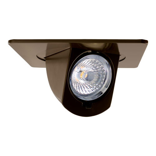 Elco EL447BZ Modern Black 4" Square Adjustable Pull-Down LED Recessed ...