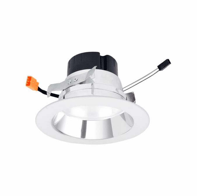 Elco EL495DCW Contemporary Chrome with White Ring 4 Inch 0-10V LED Can ...