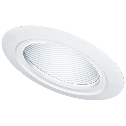 Elco EL550W Modern White Medium Base 5" Sloped Baffle Pot Light - ELC ...