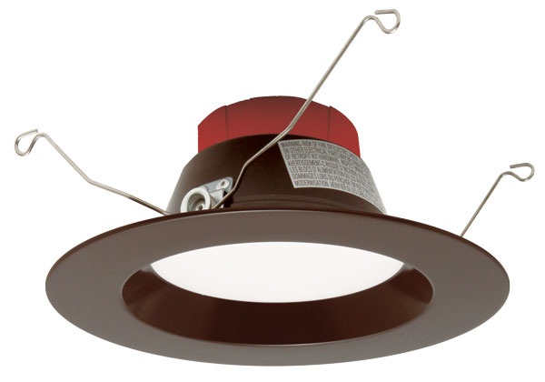 Elco EL615SDBZ Sunset Contemporary Bronze 5" or 6" Baffle LED Recessed ...