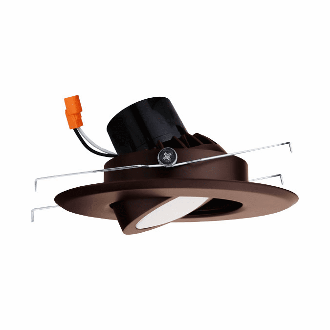 Elco EL616CT5BZ Modern Bronze 5" or 6" Round Adjustable Gimbal Recessed ...